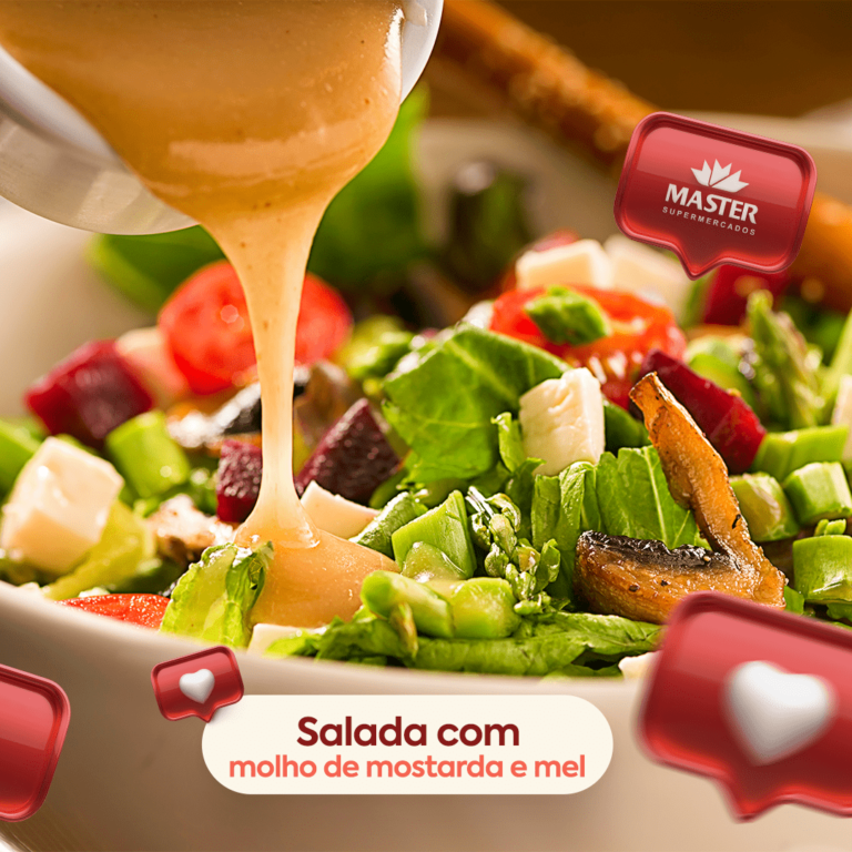 Salada de mostarda e mel - Master Supermercados